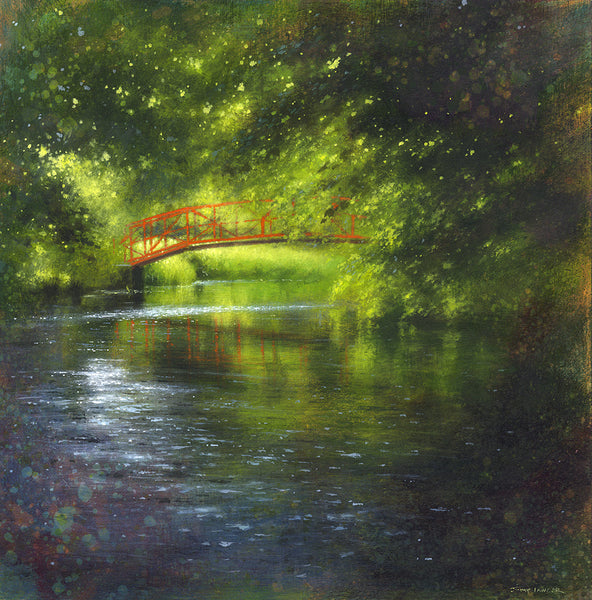 'The Red Bridge'© -SOLD – Jimmy Lawlor